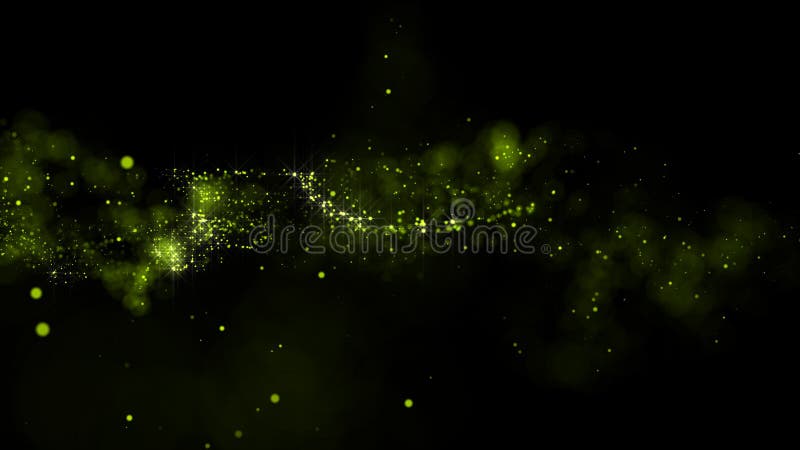 3D Rendering of Bright Abstract Cloud from Particle Structure Stock ...