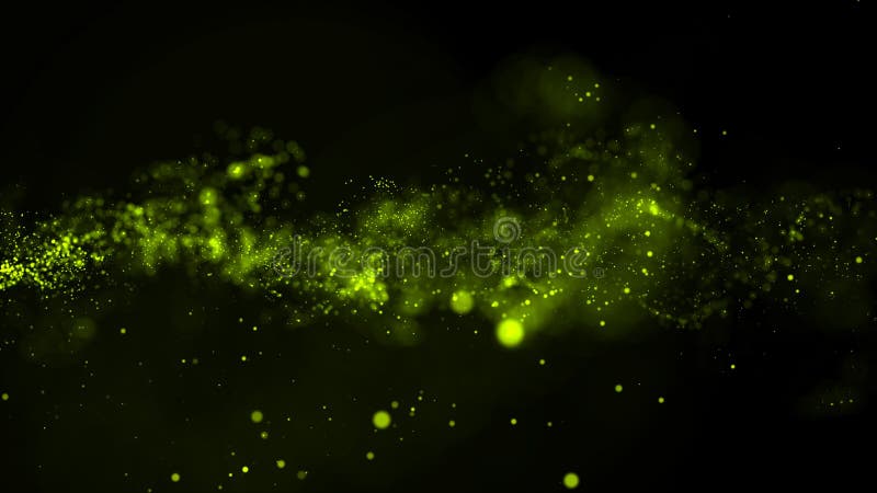3D Rendering of Bright Abstract Cloud from Particle Structure Stock ...