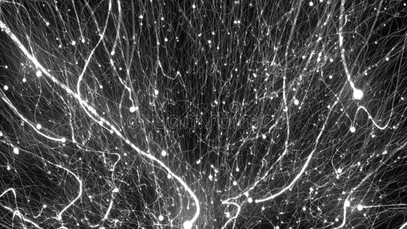 3D Rendering of Bright Particles Fill the Space with Jets of Energy and ...