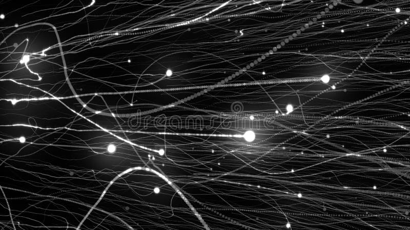 3D Rendering of Bright Particles Fill the Space with Jets of Energy and ...