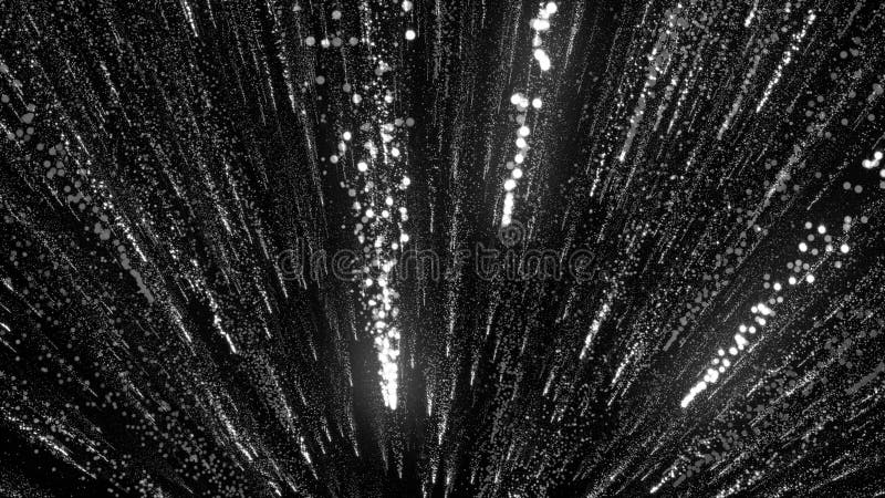 3D Rendering of Bright Particles Fill the Space with Jets of Energy and ...