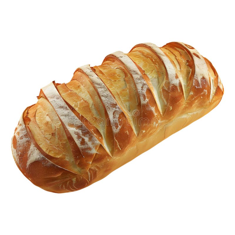3D Rendering of a Brown Bread Baked on Transparent Background - Ai Generated Stock Illustration ...