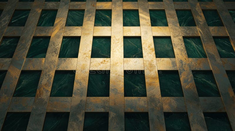 A 3D Rendering of a Building Facade with a Grid of Square Windows and a ...