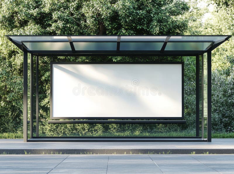 A 3D Rendering of a Bus Station, Depicted in a Realistic Style, Shows ...