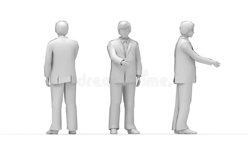 3d Man Trust Concept stock illustration. Illustration of brand - 43566351