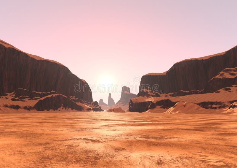 3D Rendering Canyon Valley stock photo. Image of desert - 116942738