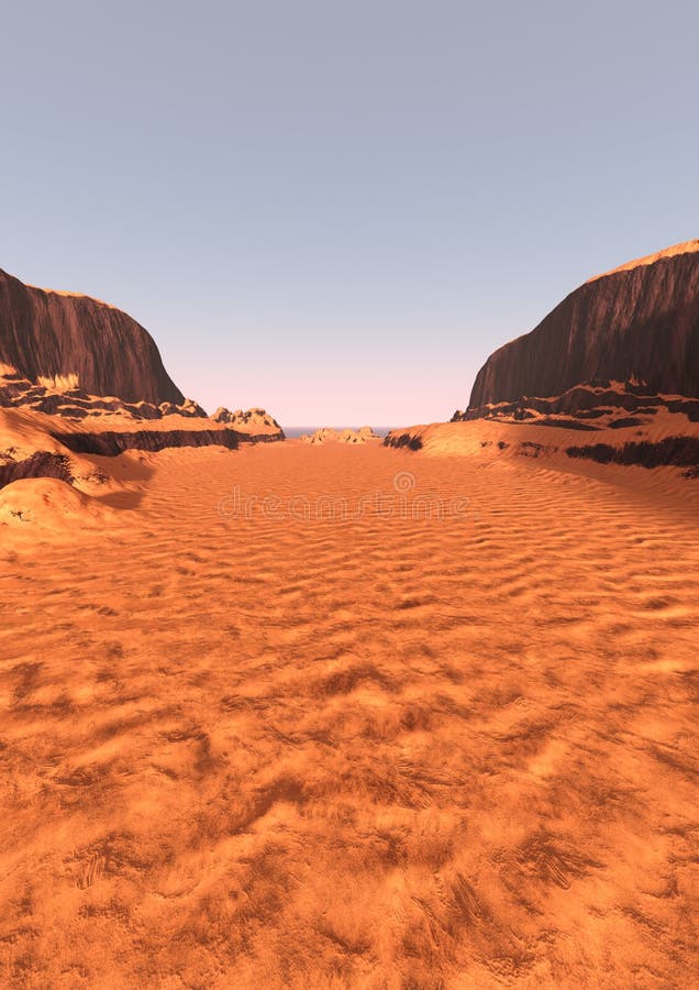 3D Rendering Canyon Valley stock illustration. Illustration of stone ...