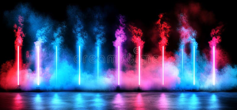 In a 3D Rendering of a Car Showroom, the Modern, Simple, and ...