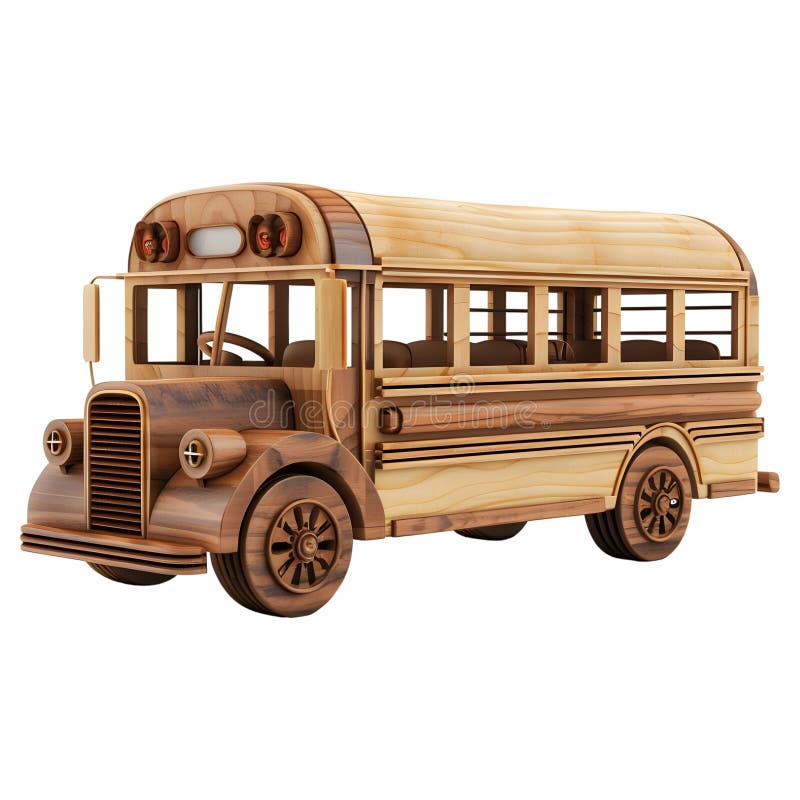 3D Rendering of a Cardboard Vehicle Toy on Transparent Background - Ai ...