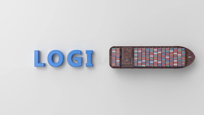 Cargo Ship or Vessel with Container for Logistic Business Stock Video ...