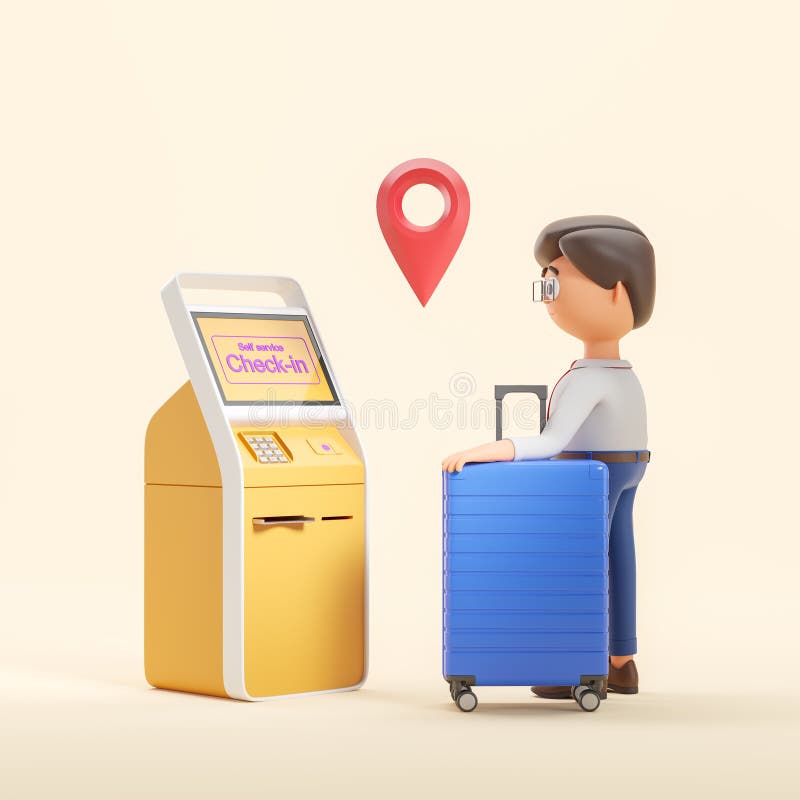 Self Check Kiosk Stock Illustrations – 337 Self Check Kiosk Stock ...