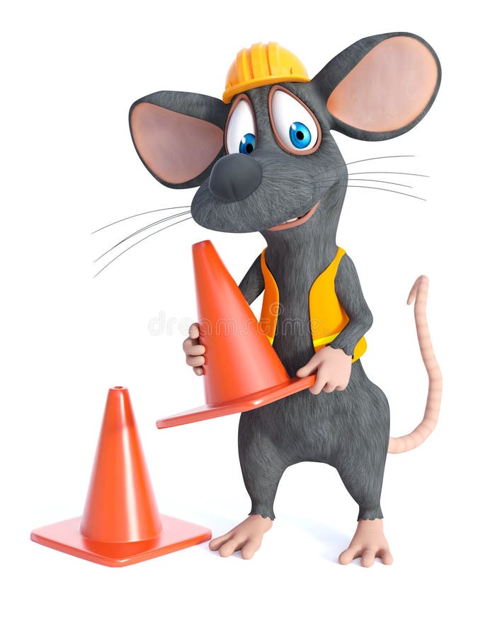 Construction Funny Mouse Stock Illustrations – 150 Construction Funny ...