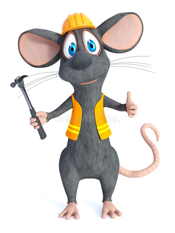Construction Funny Mouse Stock Illustrations – 150 Construction Funny ...