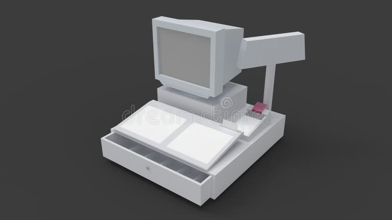 Cash Register Top View Stock Illustrations – 45 Cash Register Top View ...