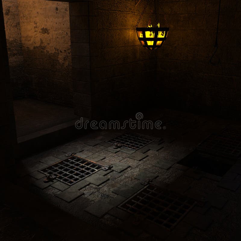 3d-illustration of an Dungeon Jail for Background Usage Stock Photo ...