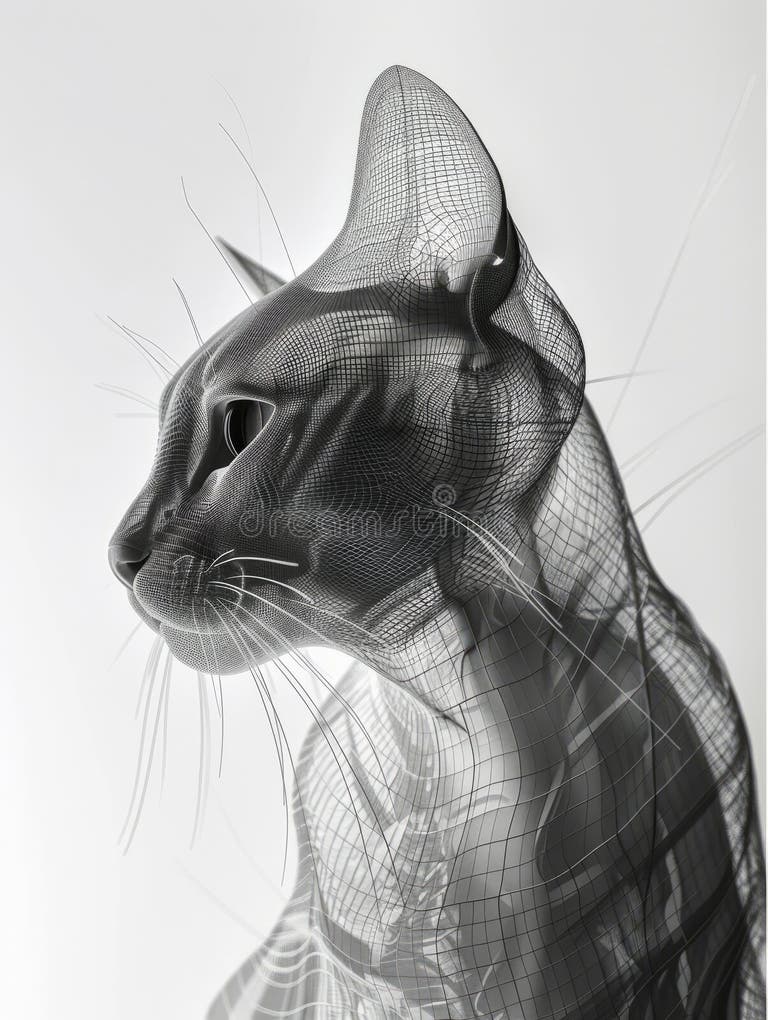 Cat Wireframe Stock Illustrations – 482 Cat Wireframe Stock ...