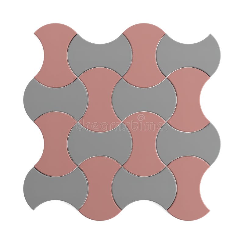 3D Rendering of a Cement Tile Isolated on a White Background. Stock ...