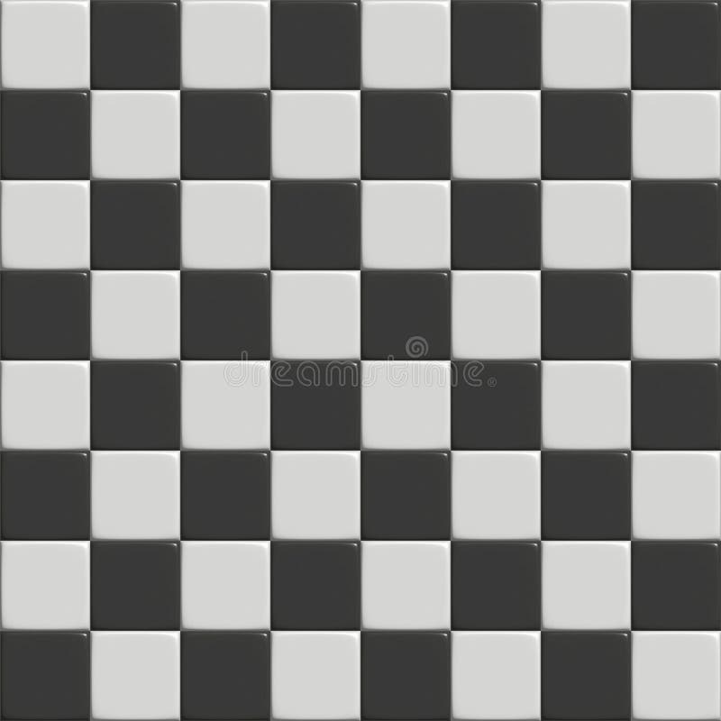 3D rendering checker tiles stock illustration. Illustration of board ...