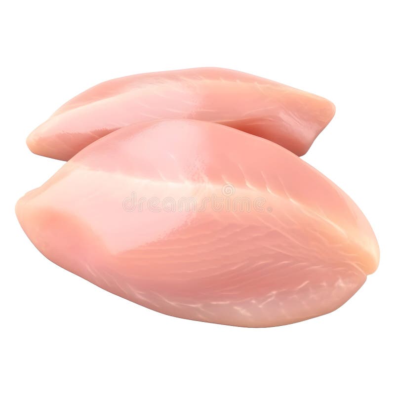 3D Rendering of a Chicken Raw Meat on Transparent Background - Ai ...