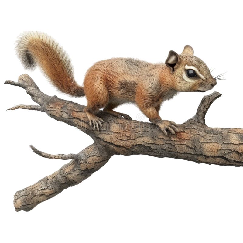 3D Rendering of a Chipmunks on Transparent Background - Ai Generated ...