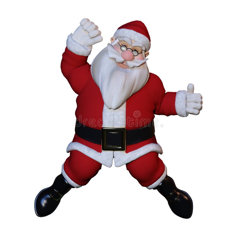 Santa Exercising Stock Illustrations – 125 Santa Exercising Stock ...
