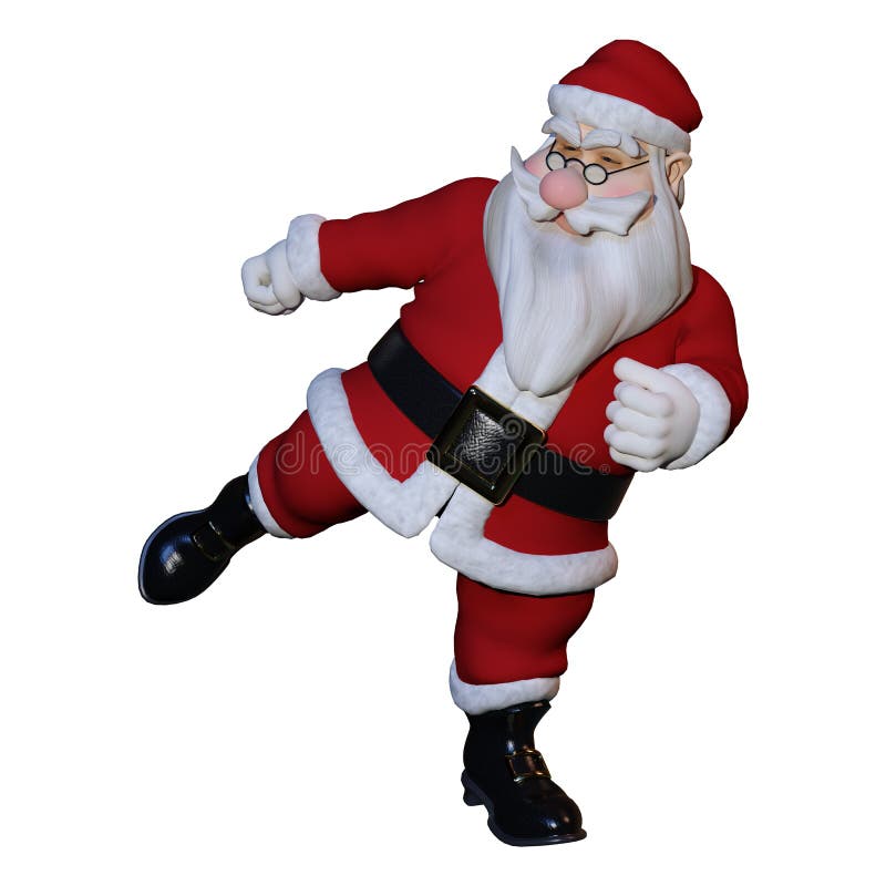Santa Exercising Stock Illustrations – 134 Santa Exercising Stock ...