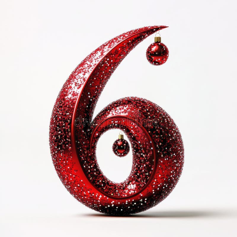 Christmas Number 6 Stock Illustrations – 561 Christmas Number 6 Stock ...