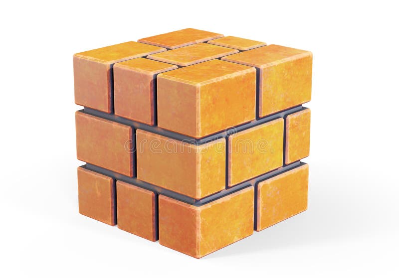 3d Rendering of Cinder Blocks Isolated on the White Background Stock ...