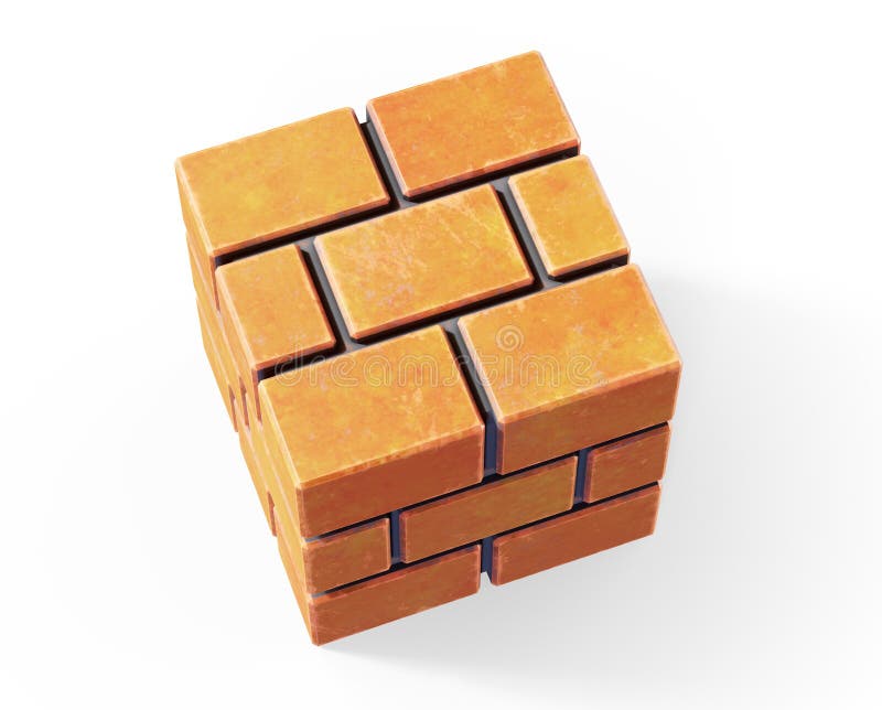 3d Rendering of Cinder Blocks Isolated on the White Background Stock ...