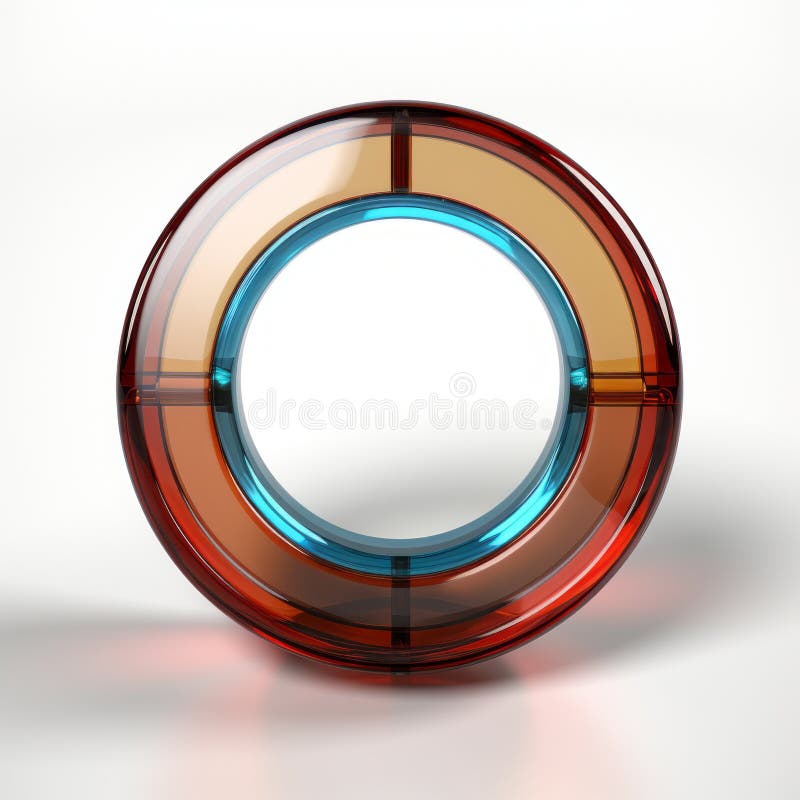 3d Rendering of a Circular Object on a White Background Stock ...