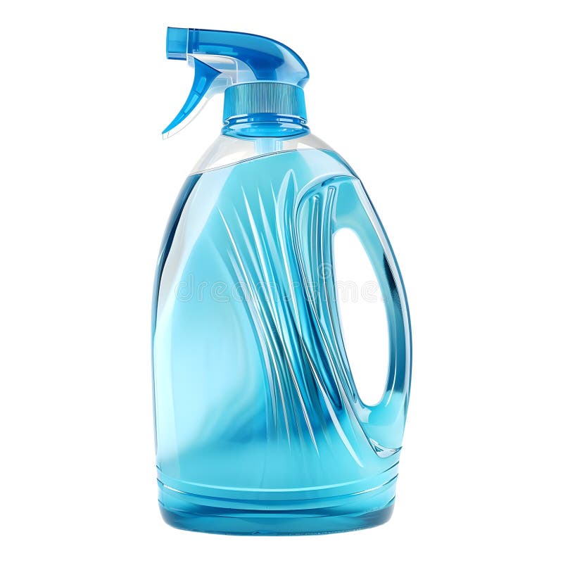 3D Rendering of a Cleaning Bottle on Transparent Background - Ai ...