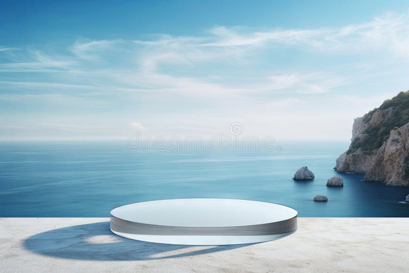 3d Rendering of a Clear Glass Platform on the Edge of a Cliff ...