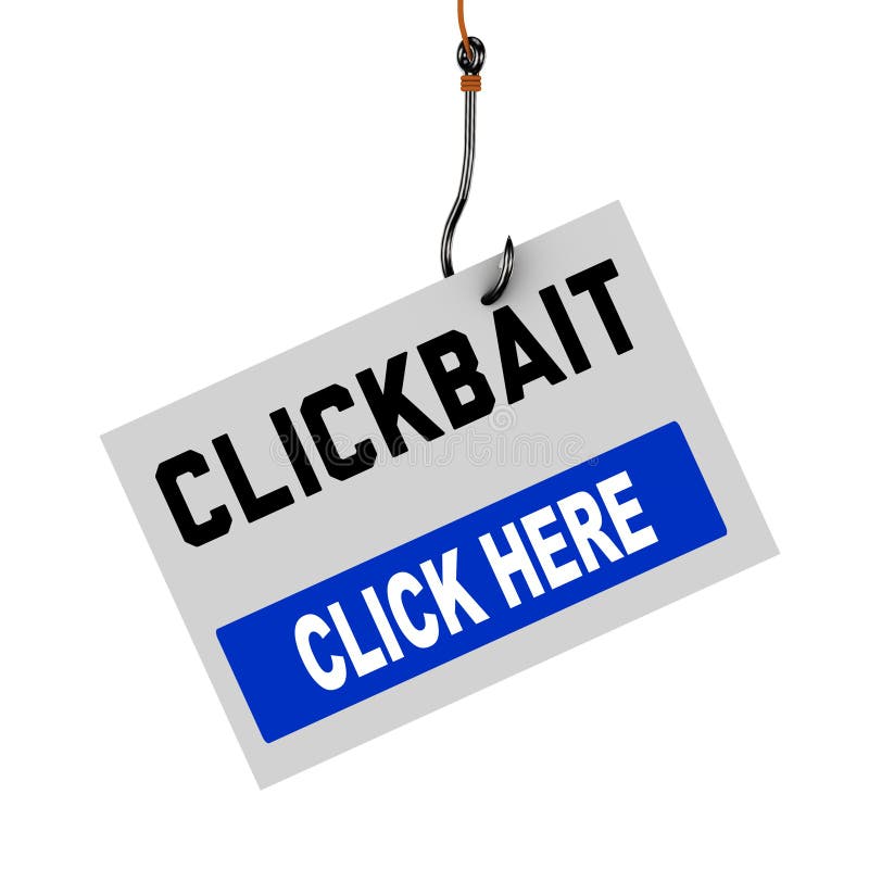Click bait concept. stock illustration. Illustration of internet - 97166554