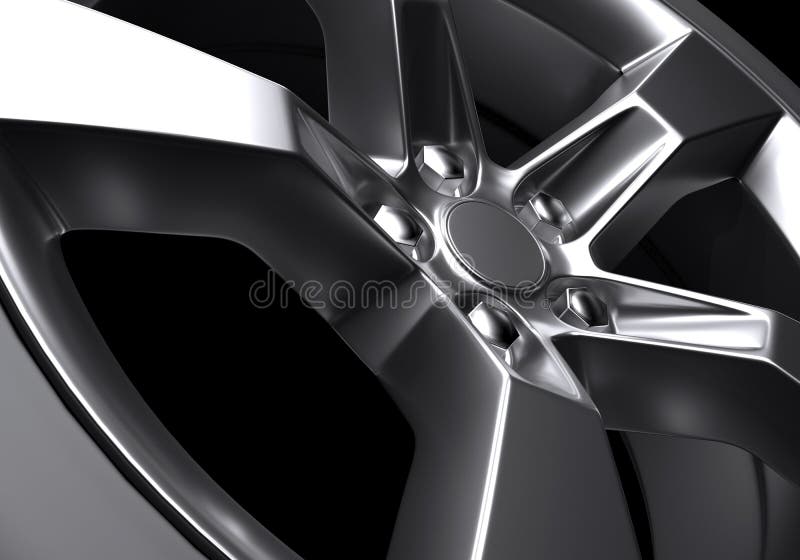 3d Metallized Rims stock illustration. Illustration of rims - 265413217