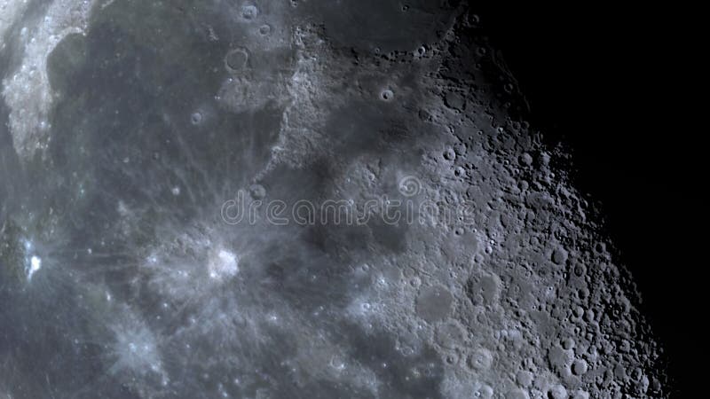 3d Rendering Close Up Surface of the Moon Stock Illustration ...
