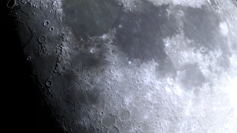 3d Rendering Close Up Surface of the Moon Stock Illustration ...