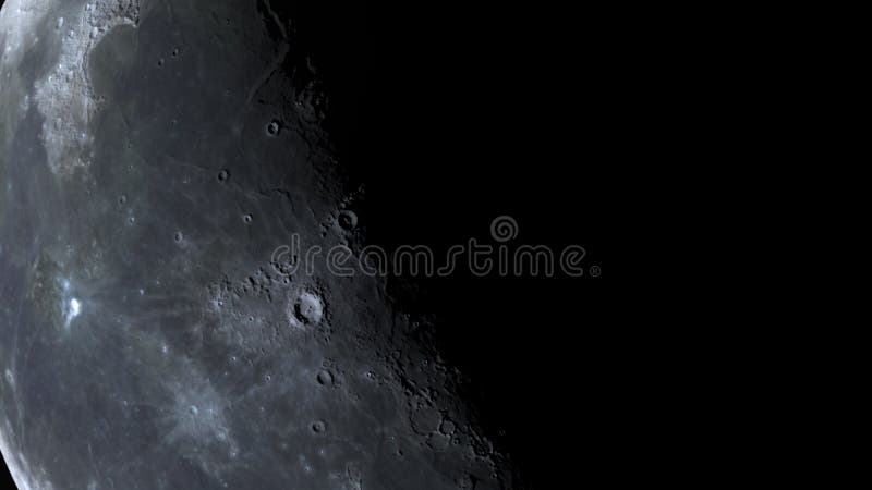 3d Rendering Close Up Surface of the Moon Stock Illustration ...