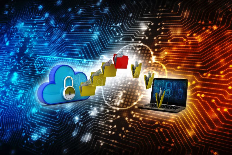 2d Rendering Cloud Computing Cloud Computing Concept Stock