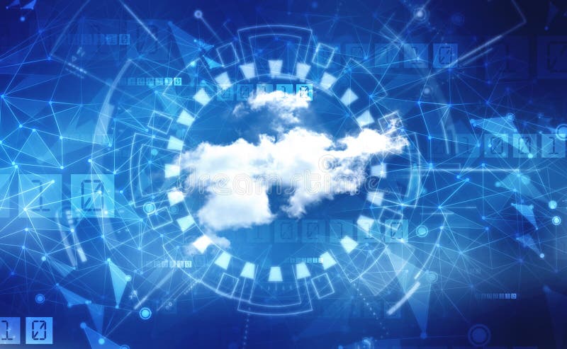 Cloud Computing Technology Concept Background Stock Photo - Image of ...