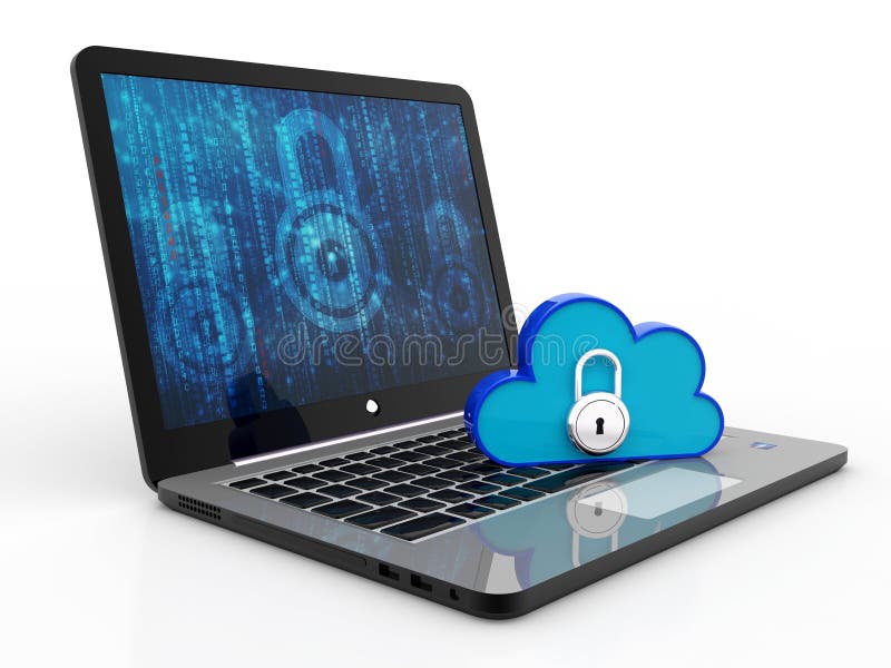 3d Rendering Cloud Computing Concept Cloud Network Stock Illustration Illustration Of Impulse