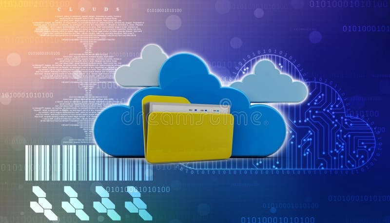 3d Rendering Cloud Computing Concept Cloud Internet Technology Concept Background In Internet