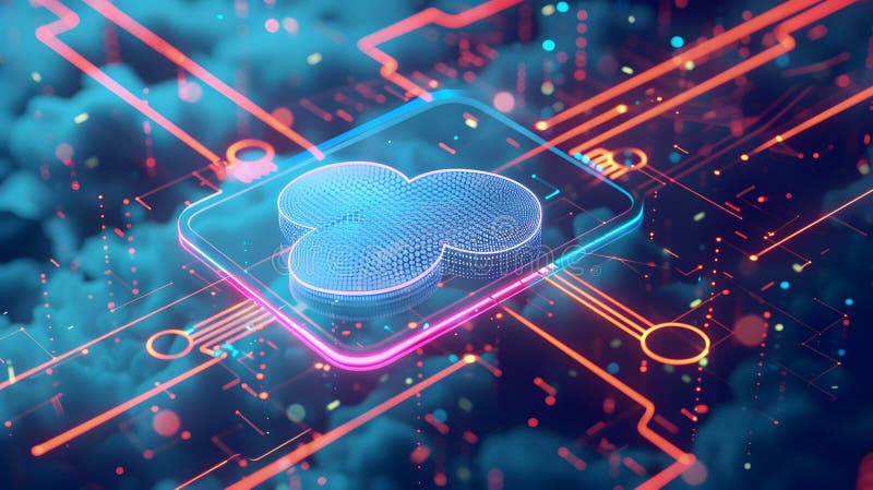3D Rendering of Cloud Technology with Futuristic Servers - AI Generated ...