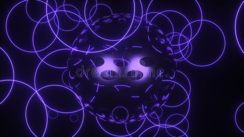 Abstract Rings Seamless Pattern for Your Design Stock Vector ...