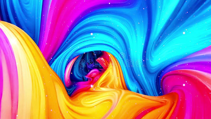 3D Rendering Color Swirls Animation Stock Video - Video of loop, color ...