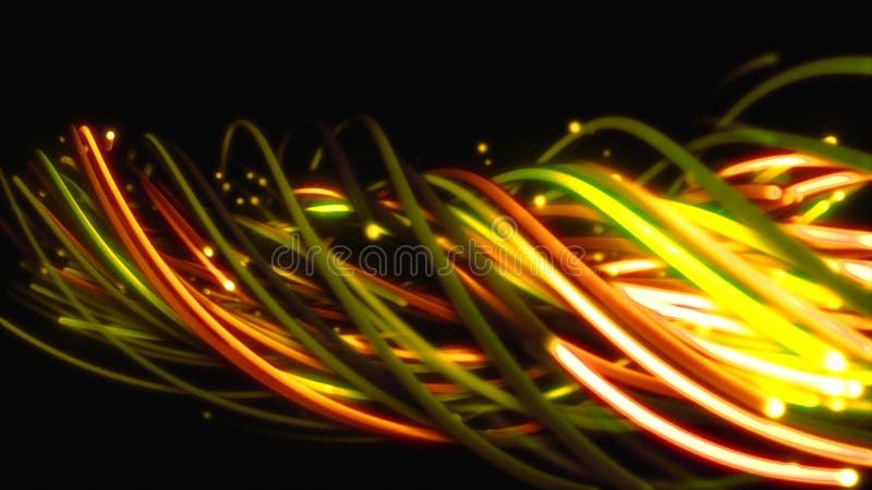 3D Rendering of a Colorful Abstract Background of Strings, Lines ...