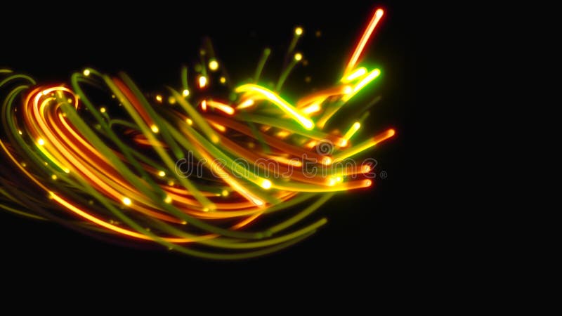 3D Rendering of a Colorful Abstract Background of Strings, Lines ...