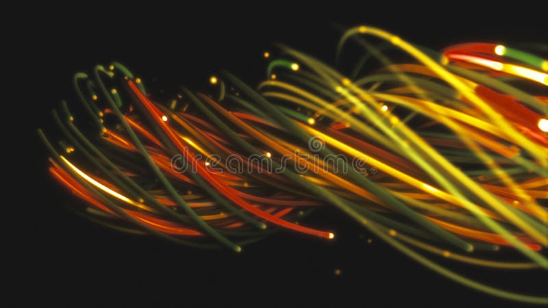 3D Rendering of a Colorful Abstract Background of Strings, Lines ...