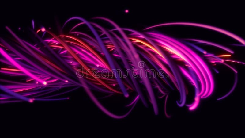 3D Rendering of a Colorful Abstract Background of Strings, Lines ...