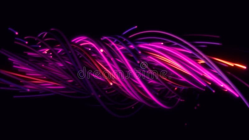 3D Rendering of a Colorful Abstract Background of Strings, Lines ...