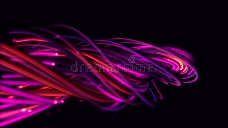 3D Rendering of a Colorful Abstract Background of Strings, Lines ...